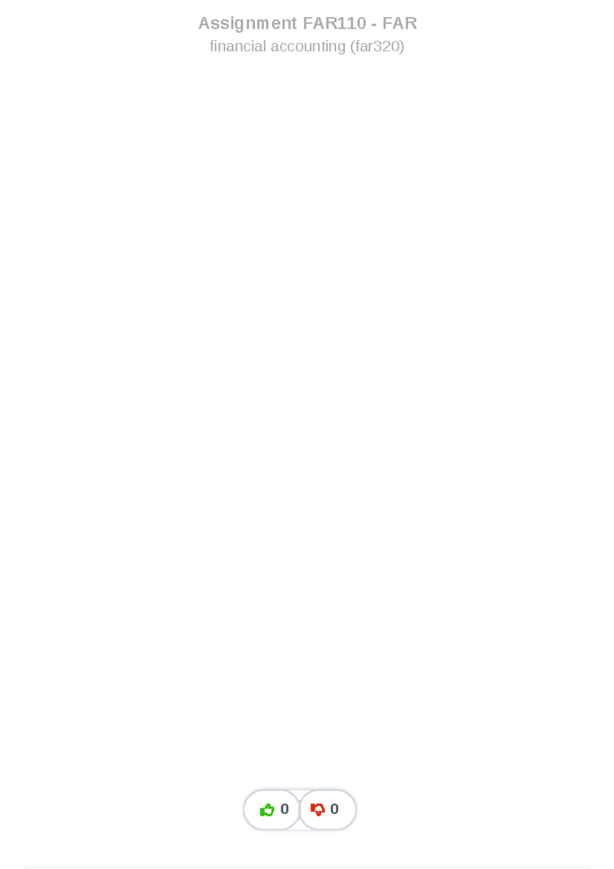 Dlstudocu - ,ele - Assignment FAR110 - FAR financial accounting (far320 ...
