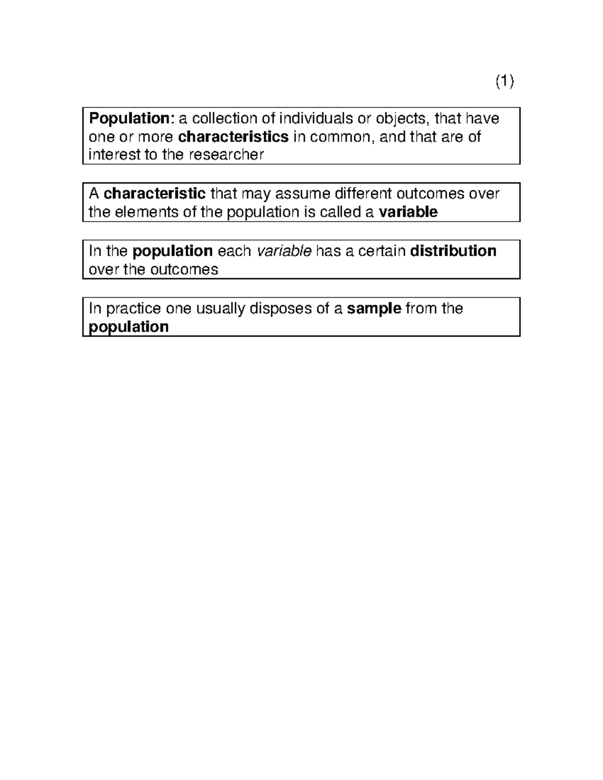 Chapter%201%20and%202 - Population: a collection of individuals or ...