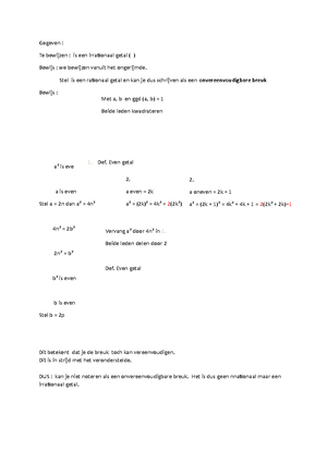 Wiskunde getallenleer - Pulhof - Studocu