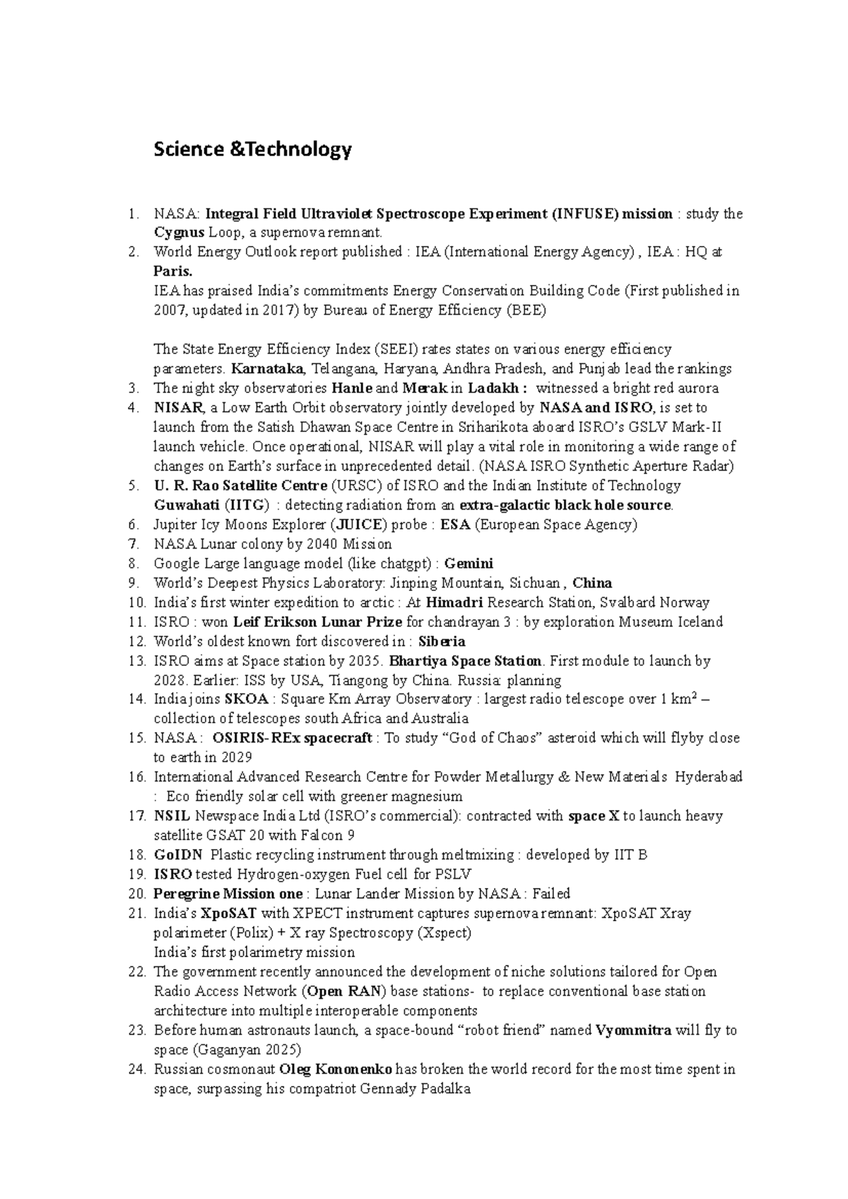 Current Affairs 2023 - Science &Technology NASA: Integral Field ...