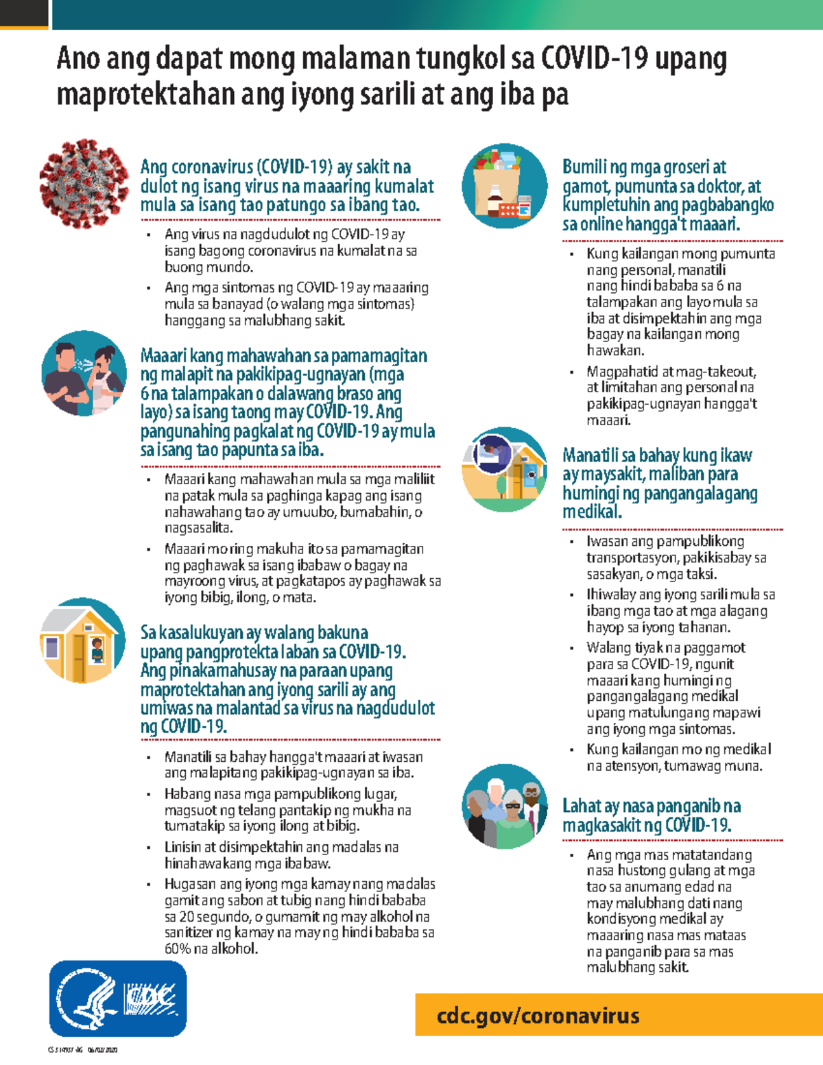 2019 ncov factsheet Tagalog - CS 314937-AG 06/02/ cdc/coronavirus Ano ...