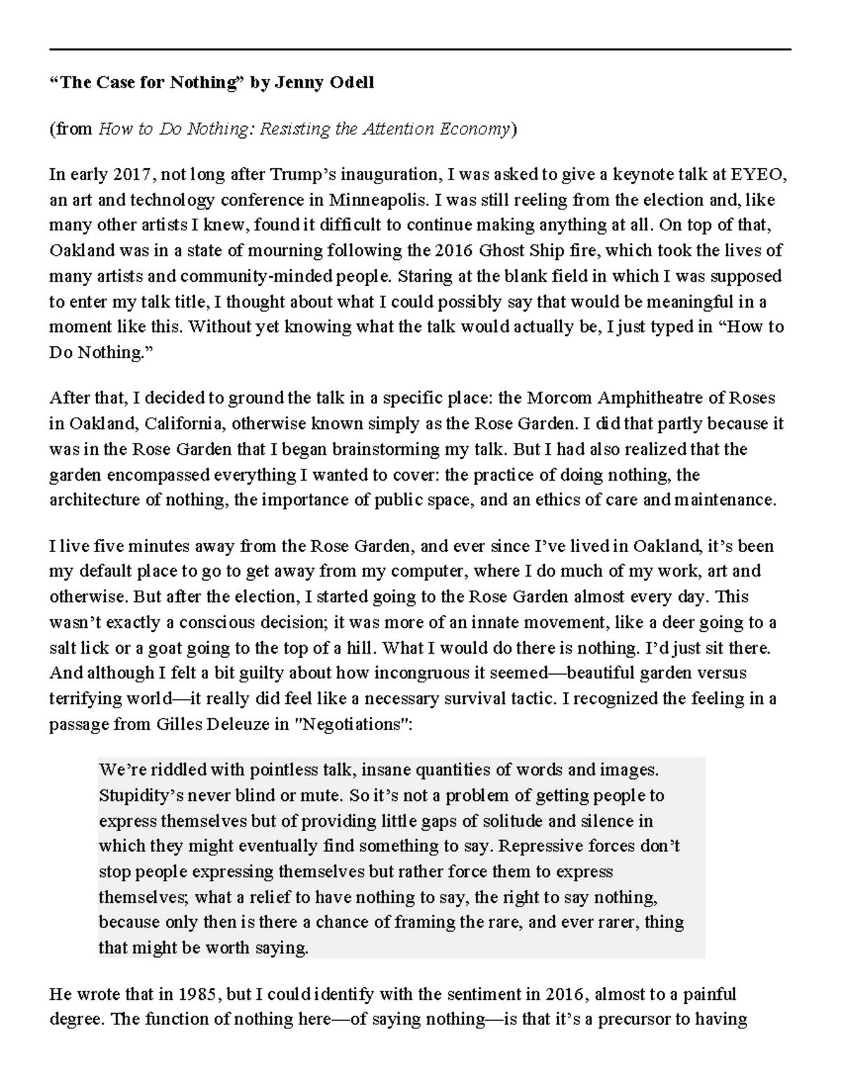 The Case for Nothing - very interesting story. - “The Case for Nothing ...