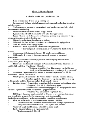 3-bindinger, kjemi - 3: Bindinger Ulike typer kjemiske bindinger ...