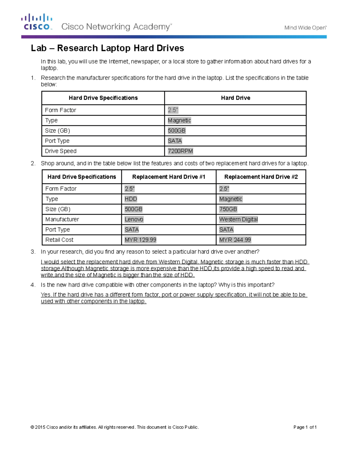 9.3.2.7 Lab - Research Laptop Hard Drives - Lab – Research Laptop Hard ...