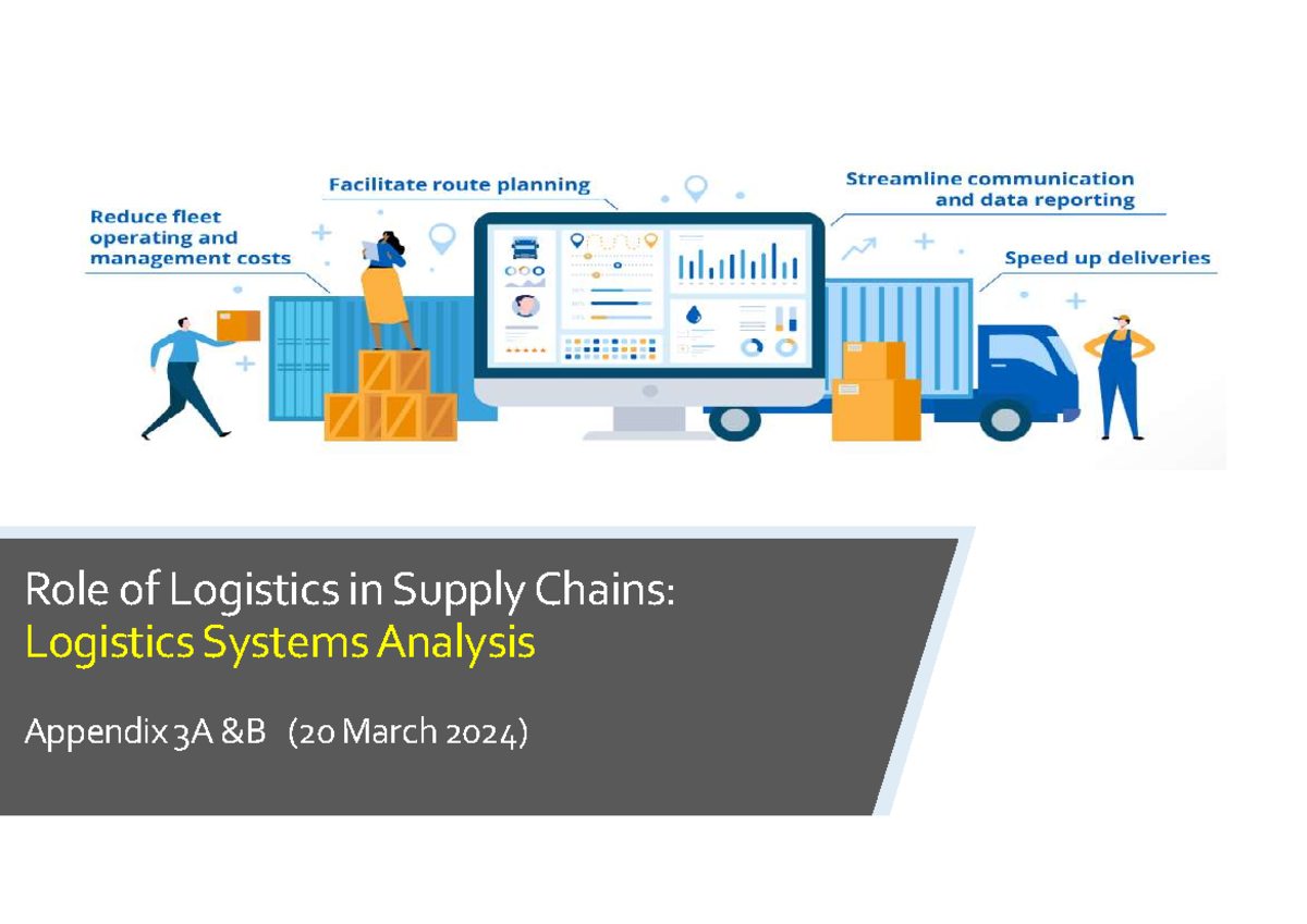 LSCM214 Ch3-5 Logistics systems analysis (20Mar2024) - Role of ...