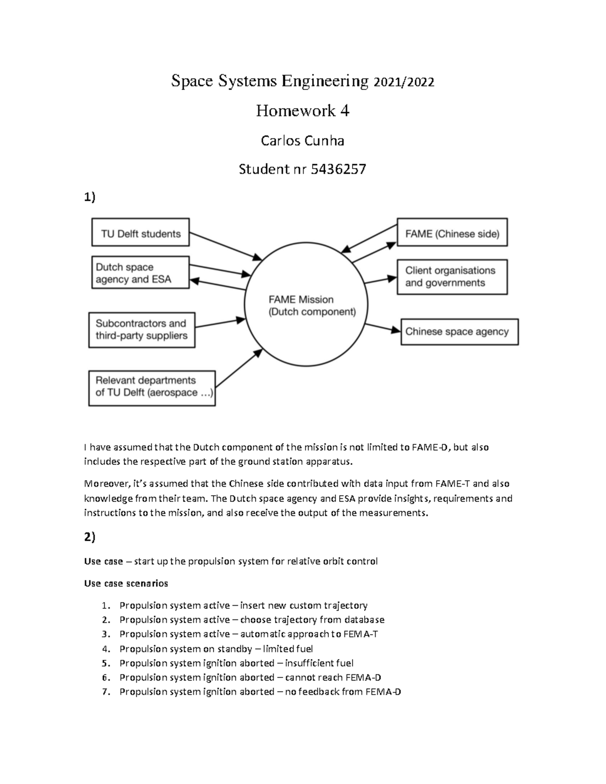 SSE - Homework 4 assignment - Space Systems Engineering - TU Delft ...
