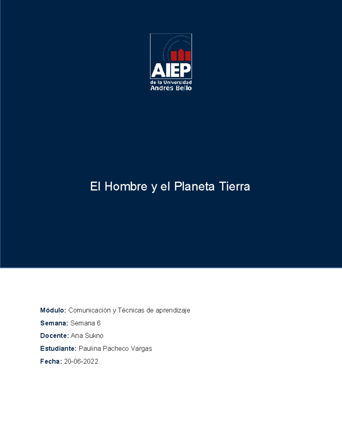 CTA101 Pacheco Paulina formativa S6 - Módulo: Comunicación y Técnicas de aprendizaje Semana ...