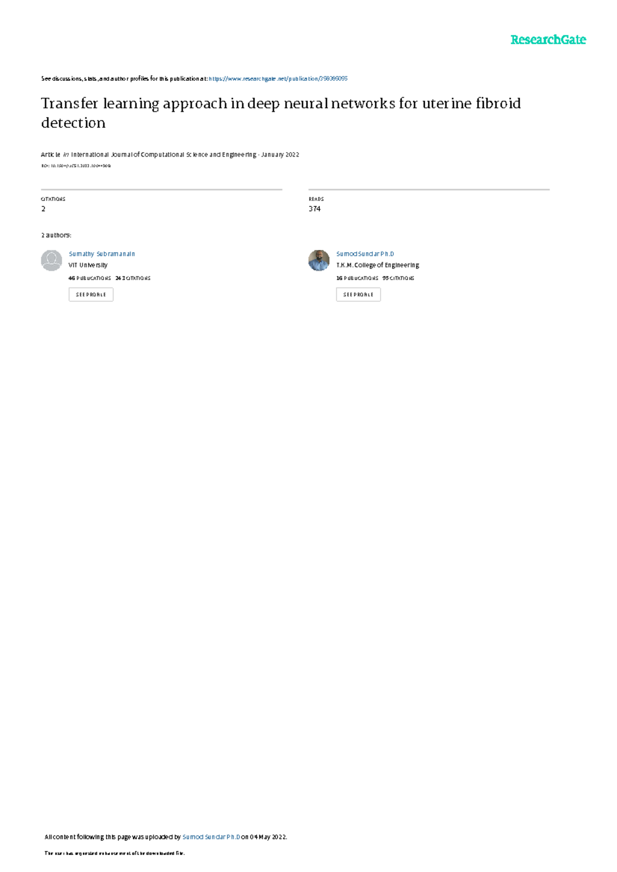 Transfer Learning - Journals - See discussions, stats, and author ...