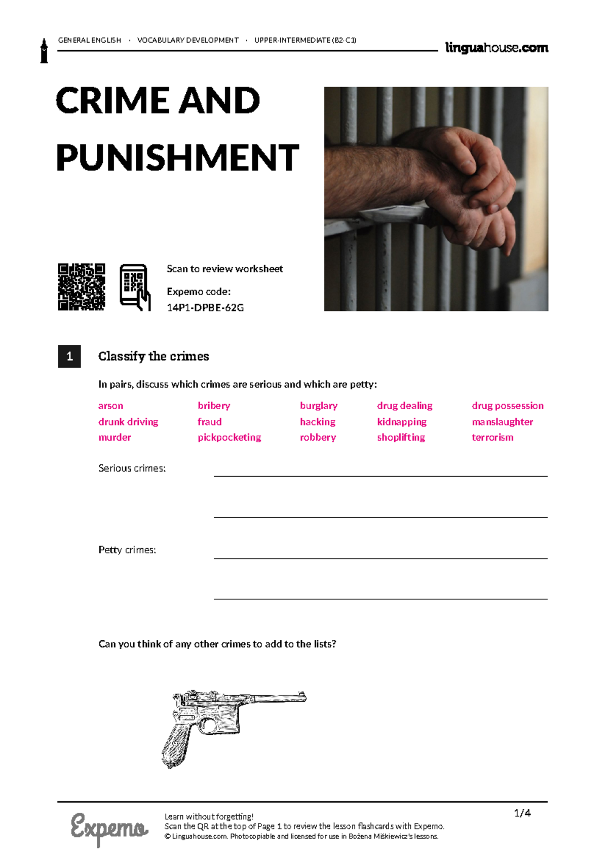 Crime-and-punishment B2-C1 - GENERAL ENGLISH · VOCABULARY DEVELOPMENT ...