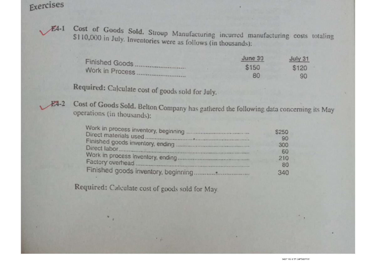 Cost Accounting Book Questions - Studocu