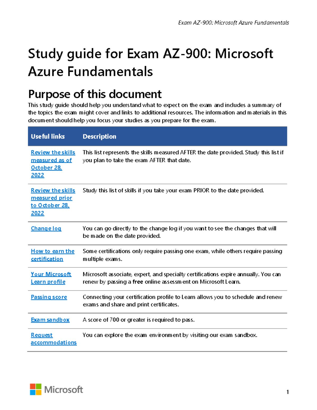 AZ-900 Study Guide ENU FY23Q1 vnext - Study guide for Exam AZ-900 ...