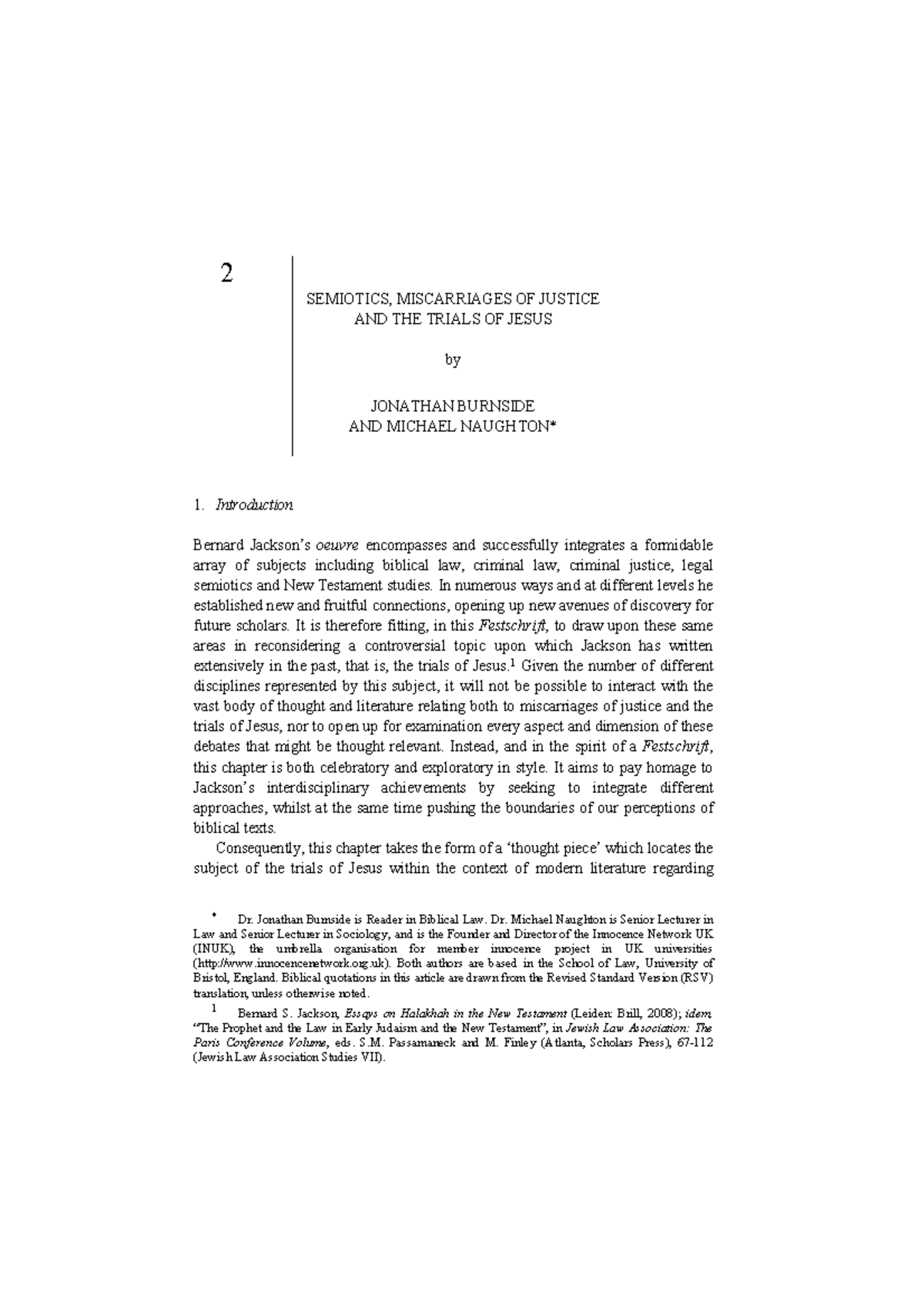 Semiotics Miscarriages of Justice and th - 2 SEMIOTICS, MISCARRIAGES OF ...