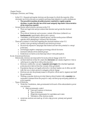 3.0 Chapter Three Notes - Chapter Three The Federal System Roots of the ...