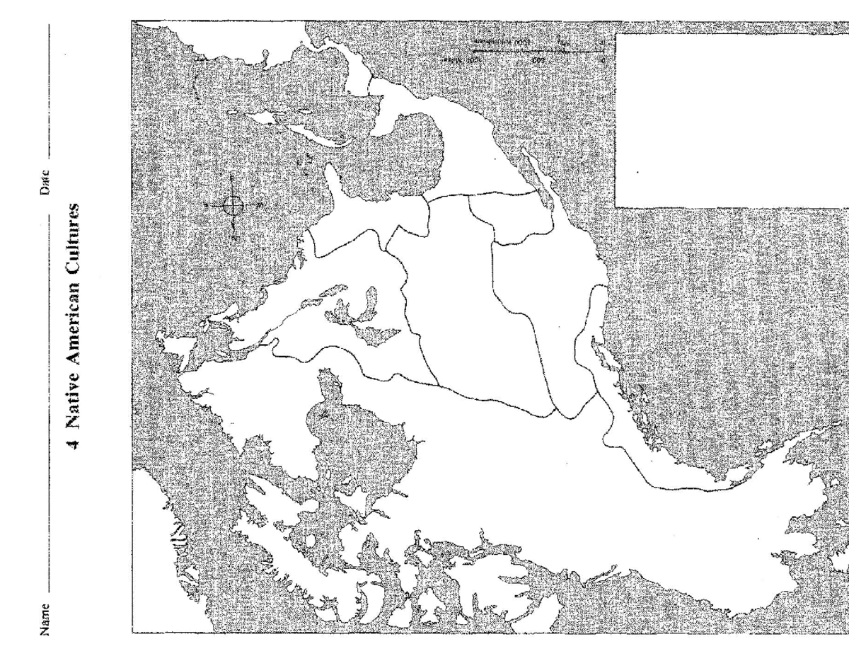 Blank Native American Cultures Map - Studocu