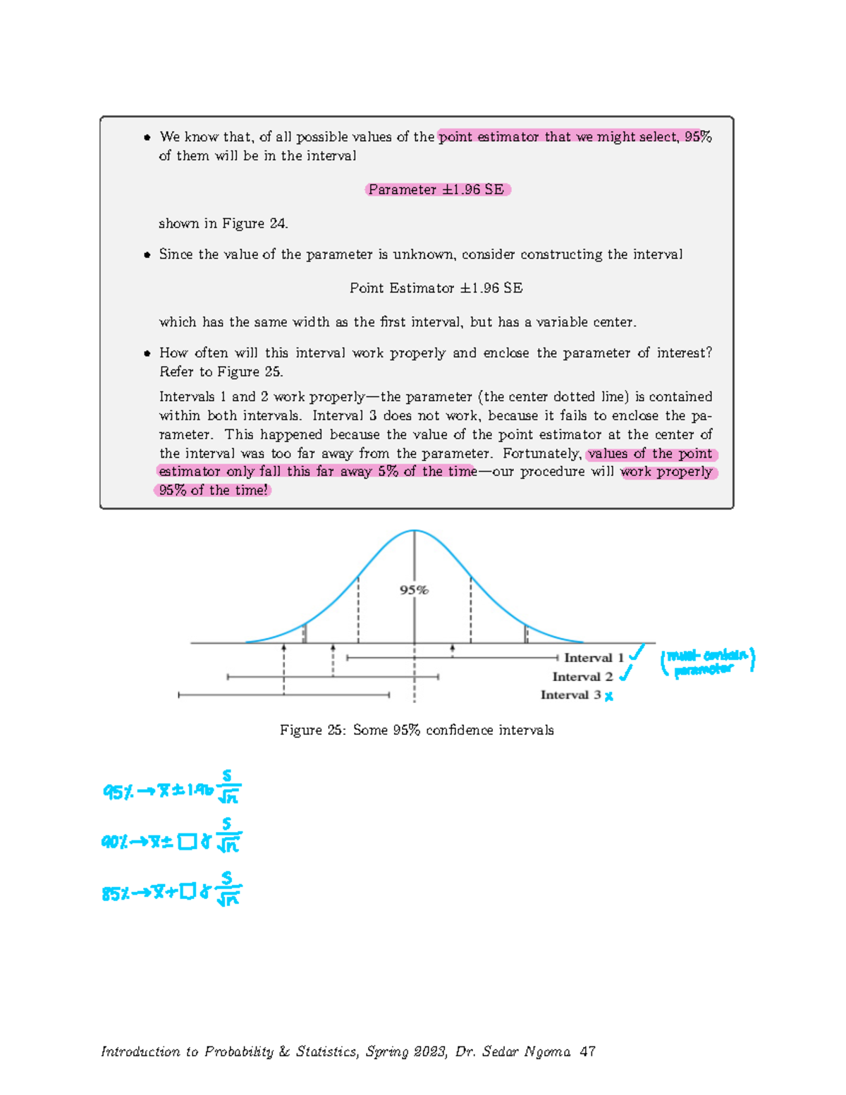 Lecture Note 2 - Inferential Stats - We know that, of all possible ... Lecture Note 2 - Inferential Stats - We know that, of all possible ...