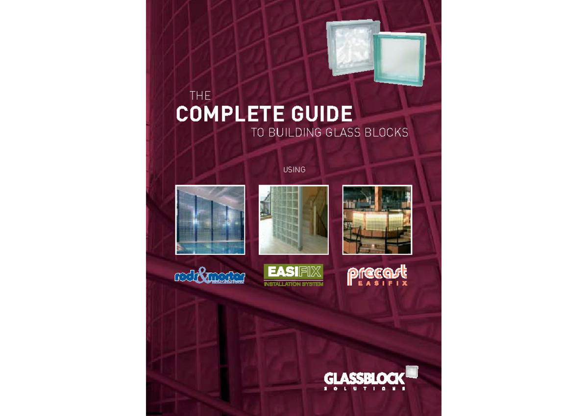 Complete Guide - technical detail - THE TO BUILDING GLASS BLOCKS ...