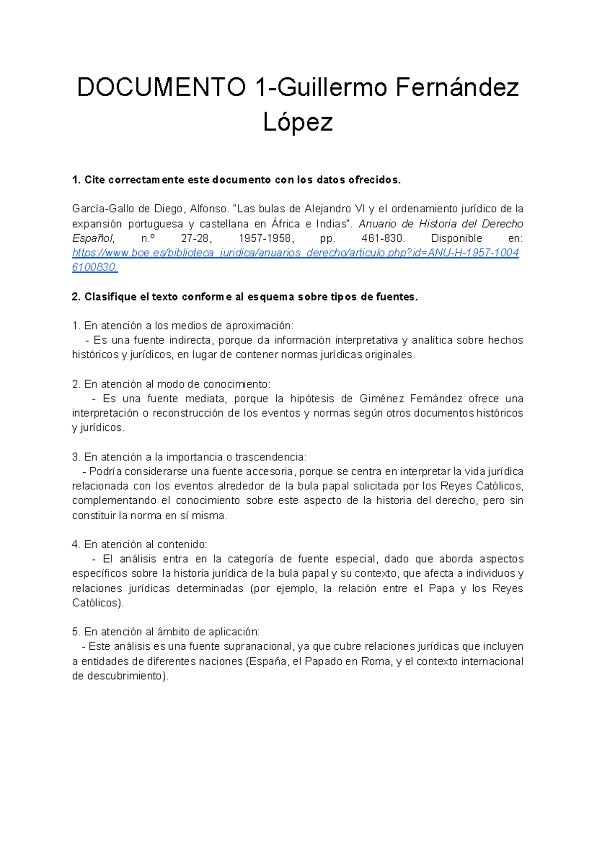 Bulas Alejandro VI - dsffcsd - DOCUMENTO 1-Guillermo Fernández López 1 ...