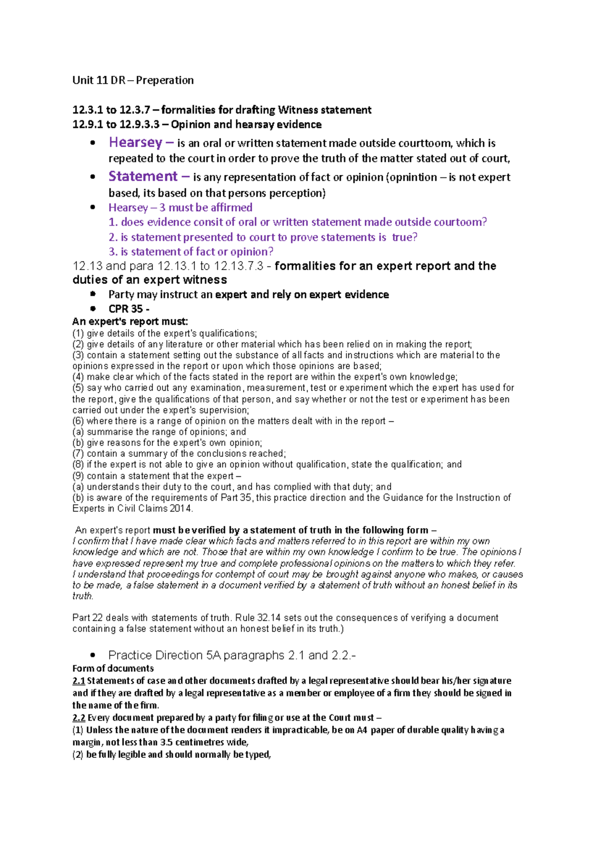 Unit 11 DR- preperation tasks - Unit 11 DR – Preperation 12.3 to 12.3 ...