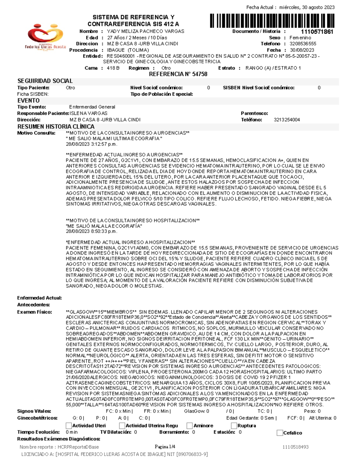 YADY Pacheco - Atencion Domiciliaria - 1110571861 SISTEMA DE REFERENCIA ...