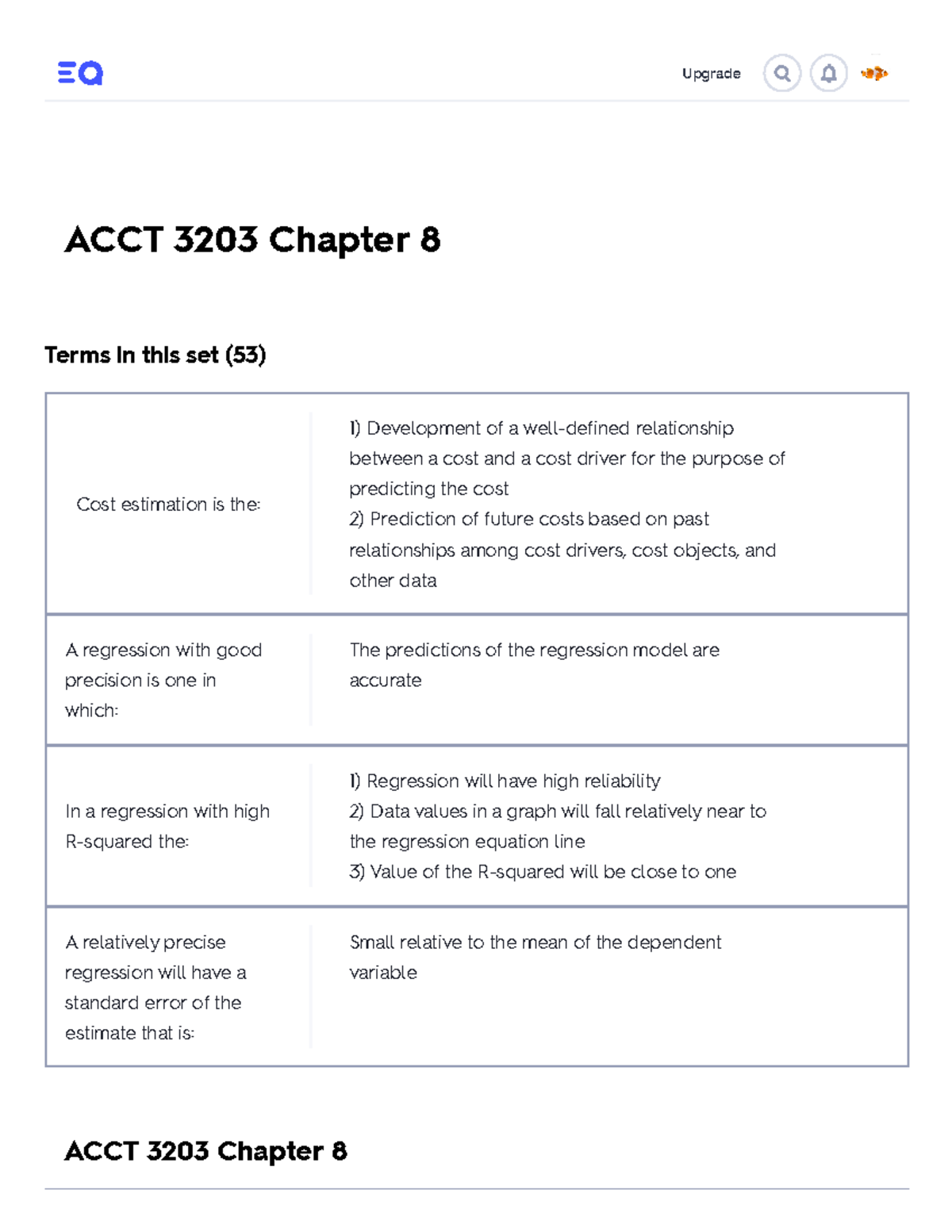 cost chapter 8 okayy - Upgrade ACCT 3203 Chapter 8 Terms in this set ...
