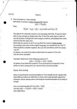 ELEC342 Course outline - ELEC 342 Discrete Time Signals and Systems (Winter 202 2) Format : This ...