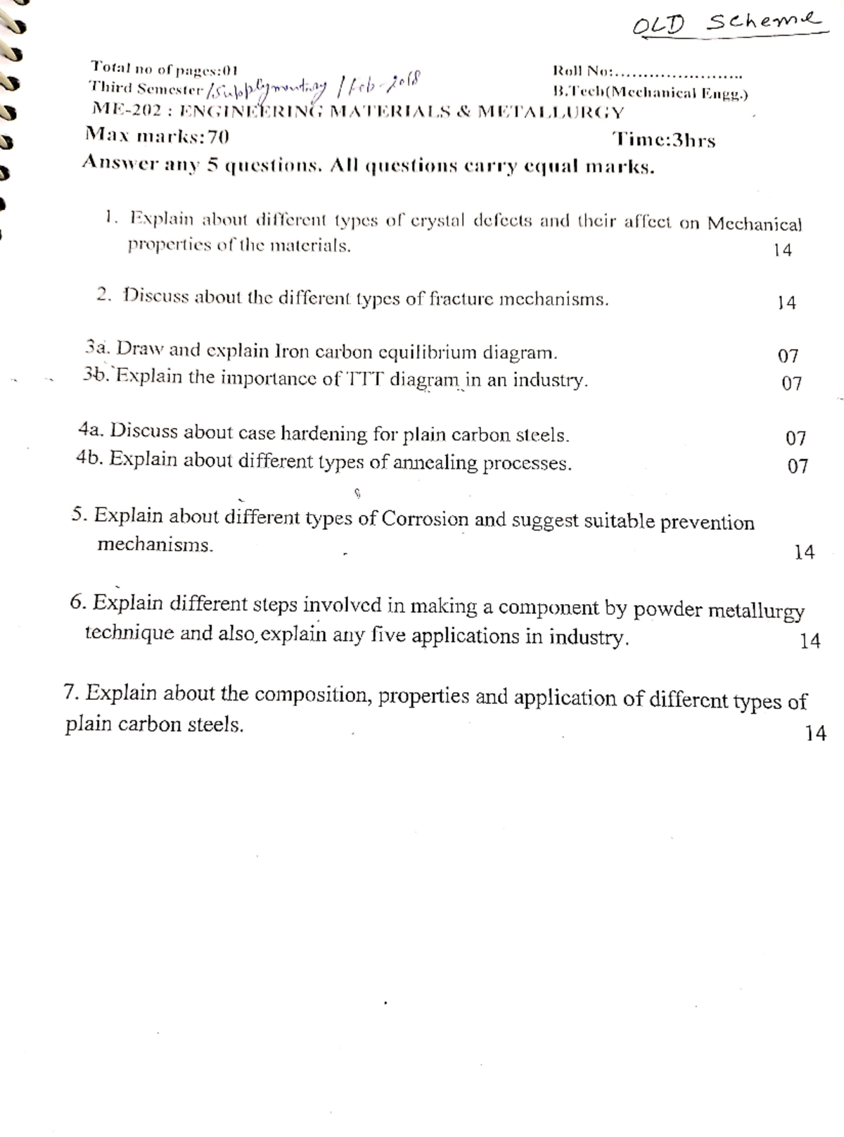 2018 Supple Old EMM - Question on EMM - Engineering Analysis and Design ...