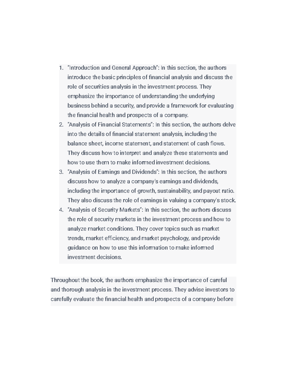 Security Analysis Outline - "Introduction and General Approach": In ...