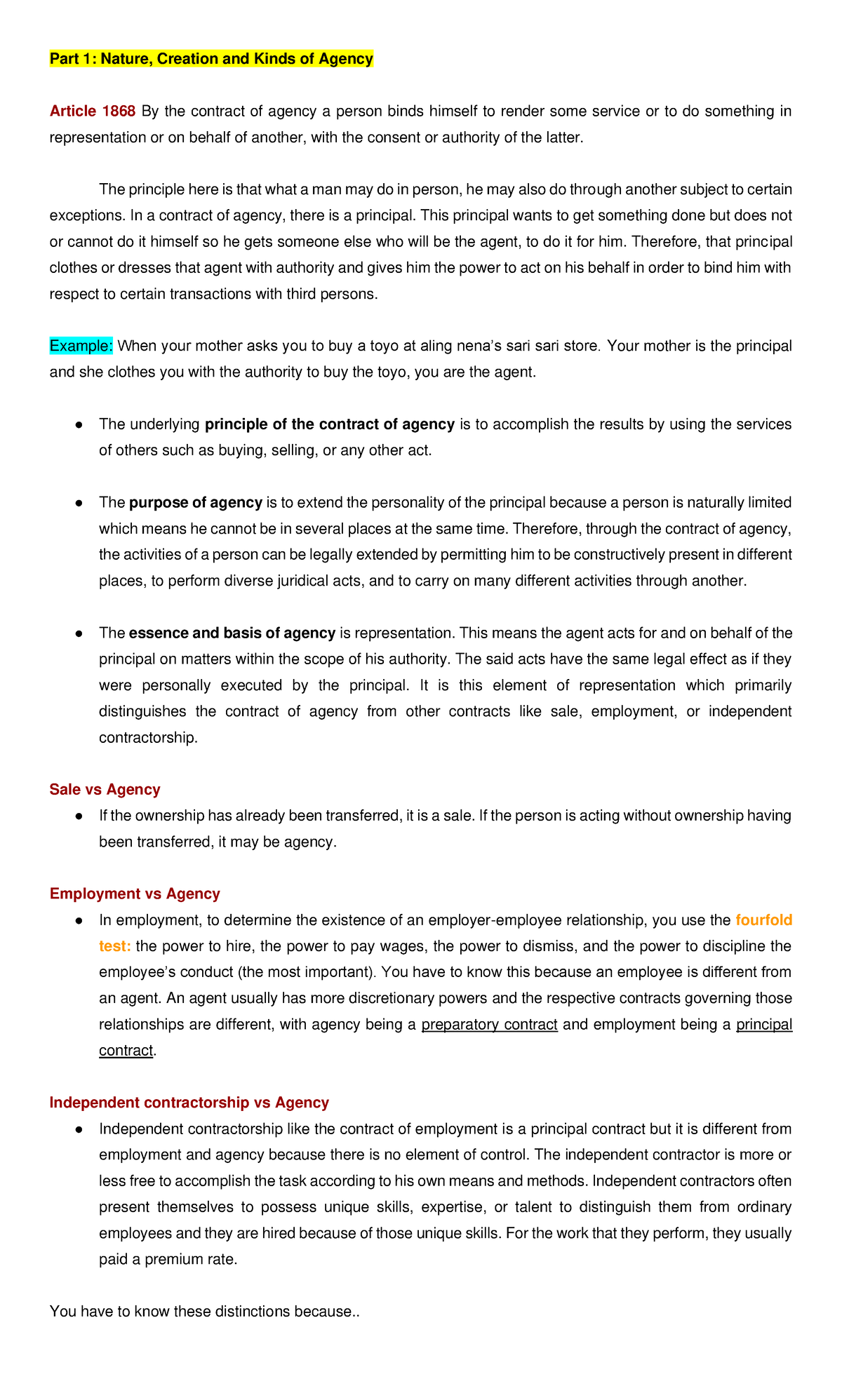 Part 1 - Nature Creation and Kinds of Agency - Part 1: Nature, Creation ...