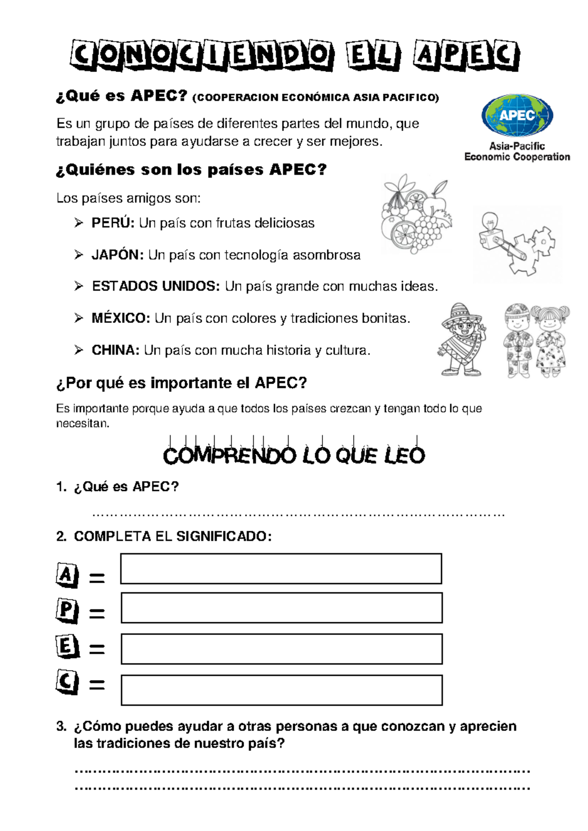 Conociendo el APEC - comunicación - ¿Qué es APEC? (COOPERACION ...