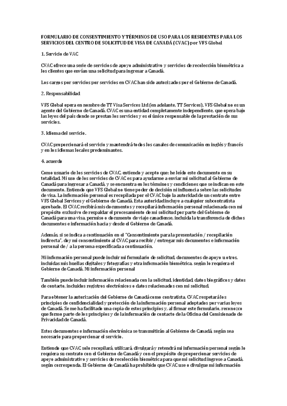 TTS Consent Form Spanish NEW - FORMULARIO DE CONSENTIMIENTO Y TÉRMINOS ...