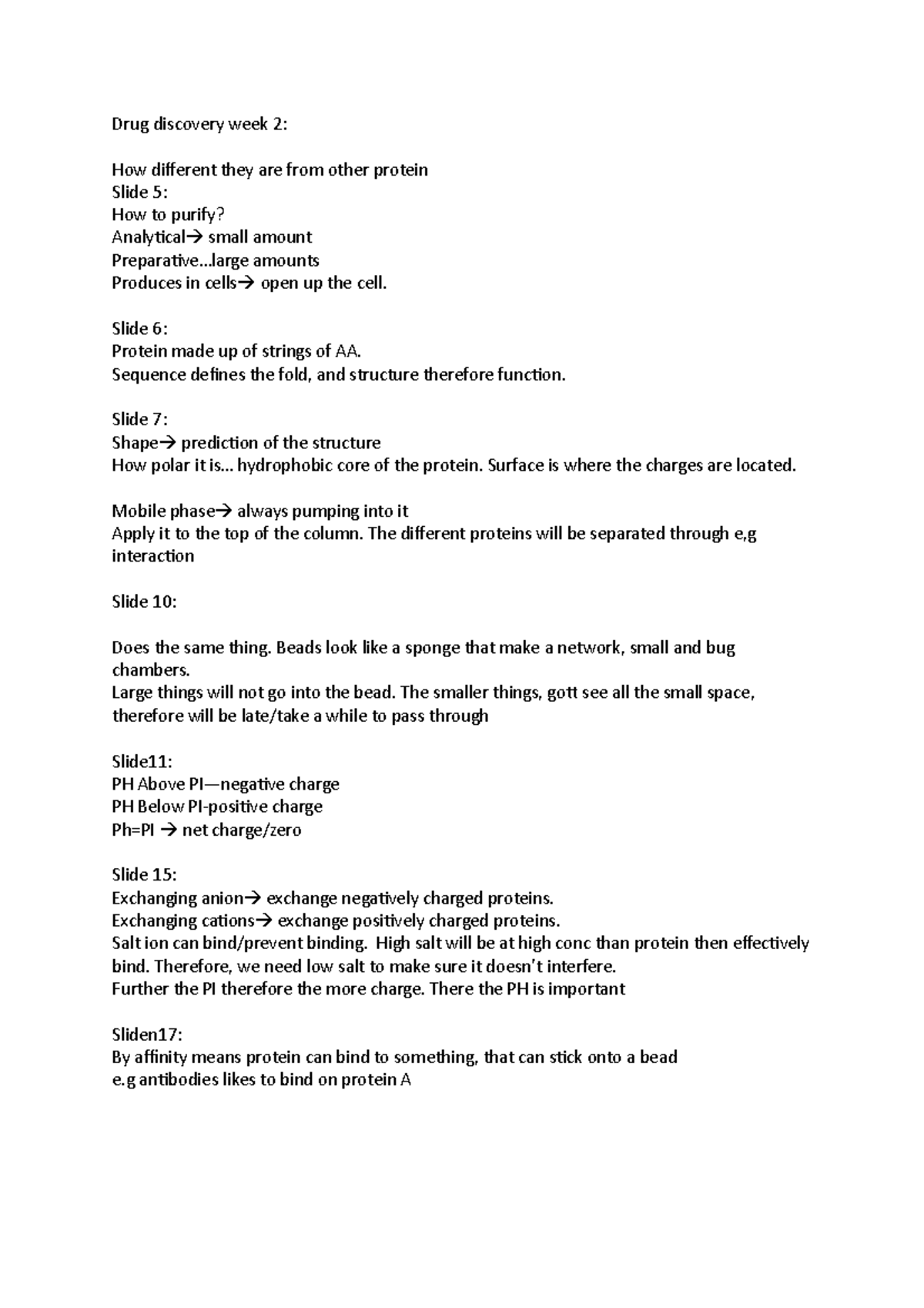 Drug discovery week 2 - notes lab - Drug discovery week 2: How ...
