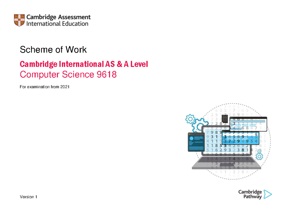 9608 sow from 2021 - yesrz - Version 1 Cambridge International AS & A ...