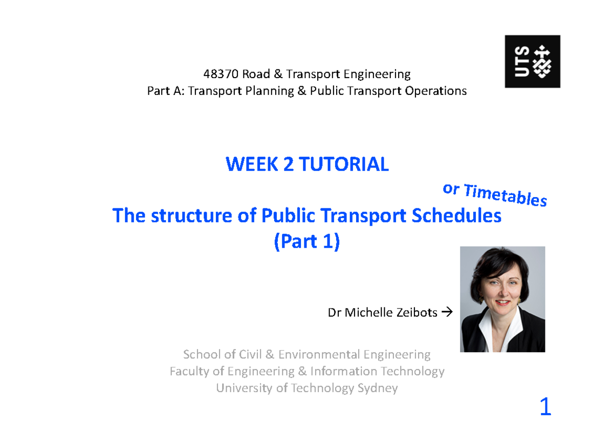 20210228 48370 Week 2 tutorial - the structure of public transport schedules (part 1) - 48370 ...