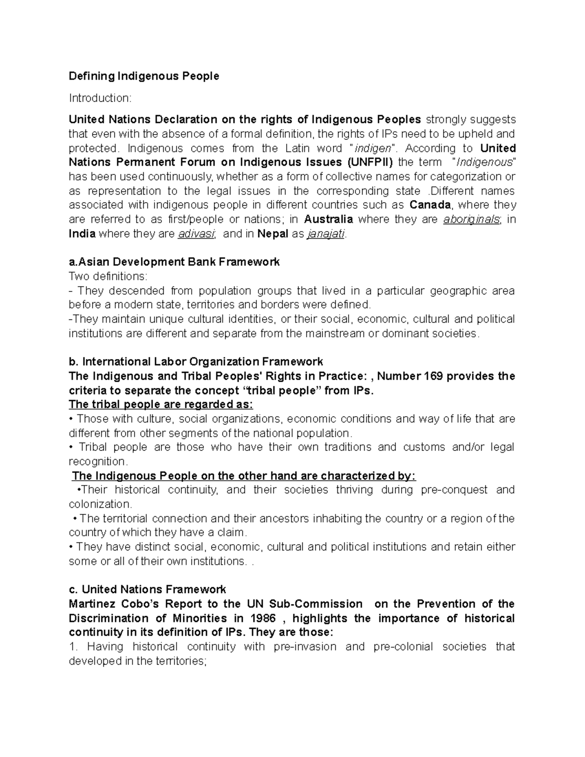 PHIL. Indigenous Communities Written Report Group 2 - Defining ...