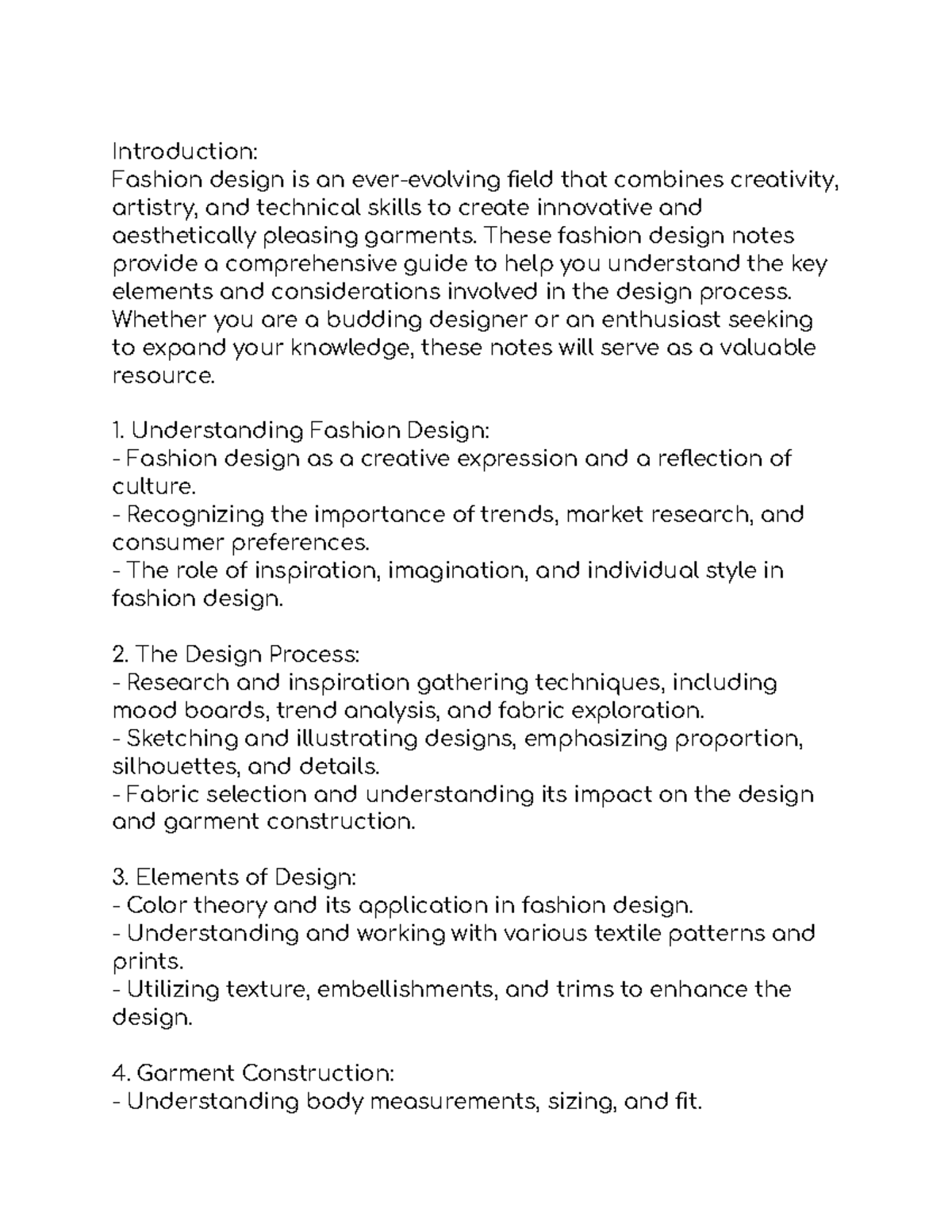 Fashion Design CTE - Introduction: Fashion design is an ever-evolving ...