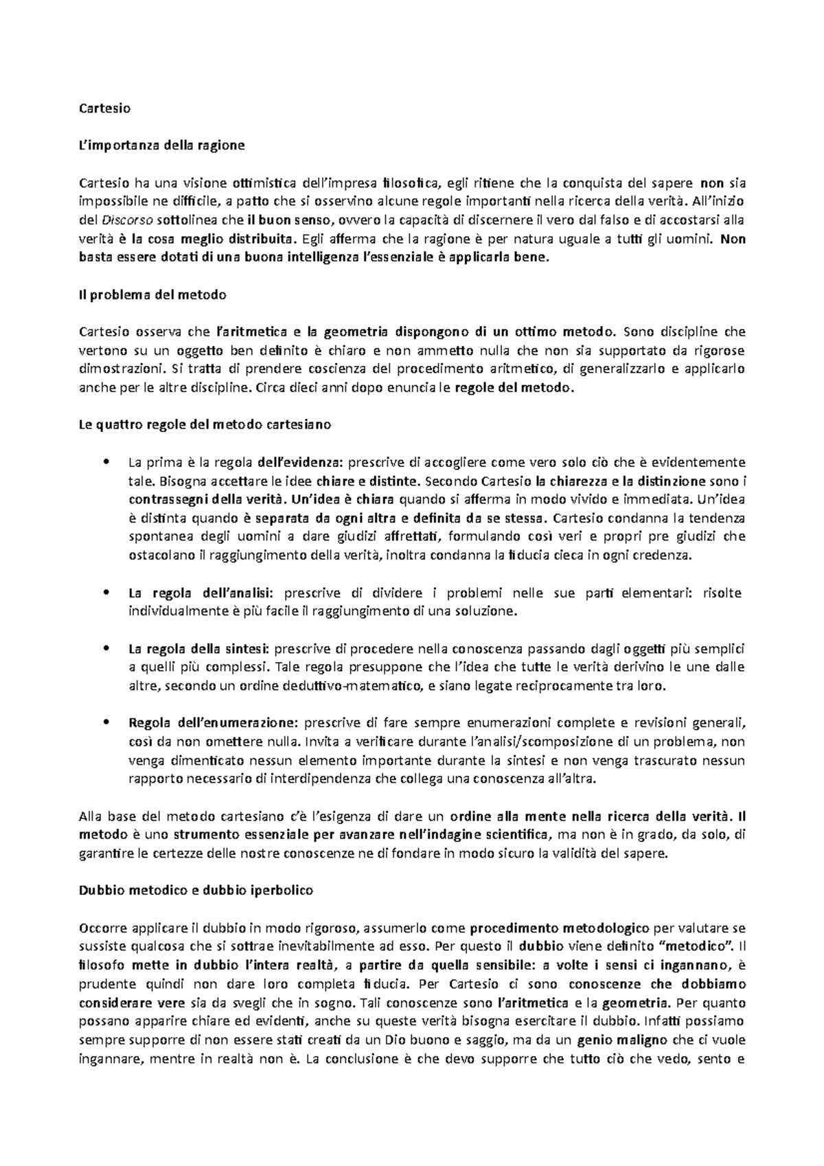 Copia di cartesio - Cart3sio - Cartesio L’importanza della ragione ...