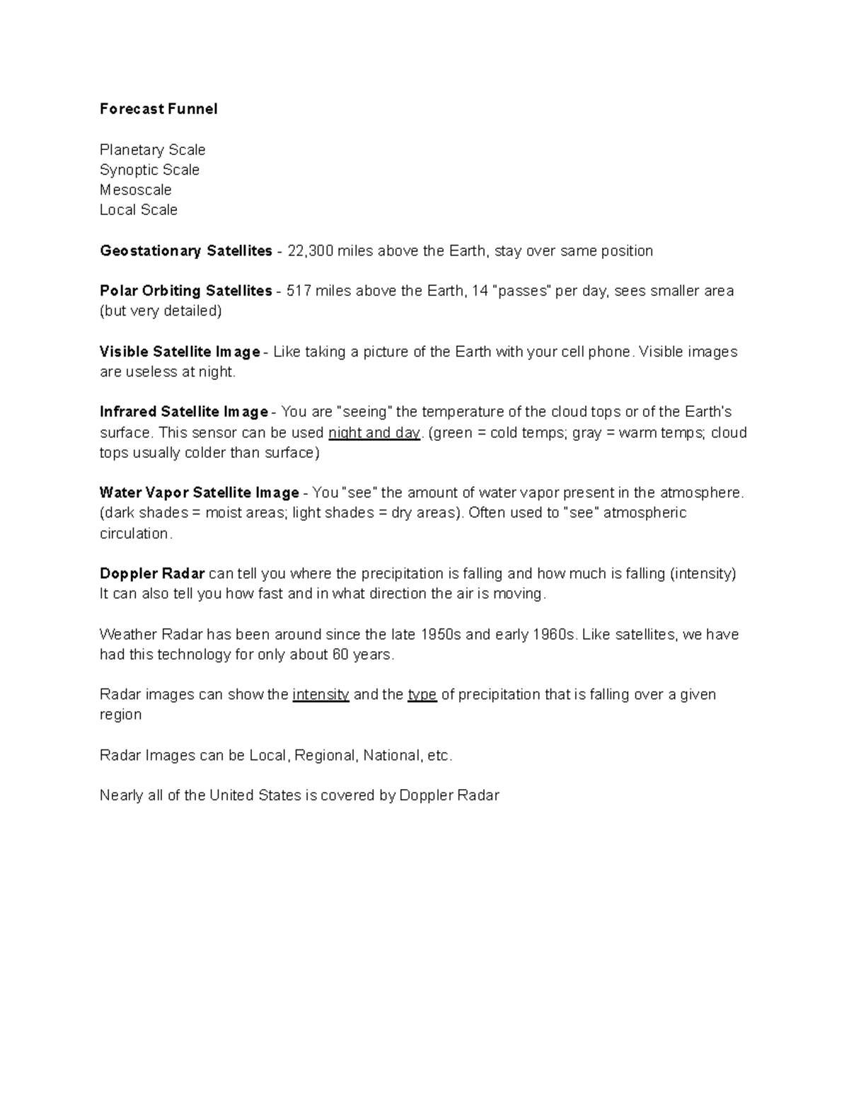 GEOG220 - Feb 11 - Jen Sinning - Forecast Funnel Planetary Scale ...