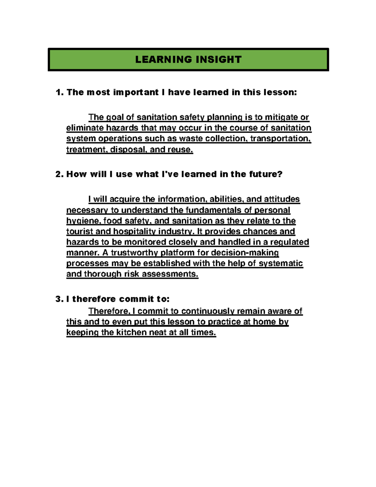 RMS Learning Insight 3 - asaap - The most important I have learned in ...