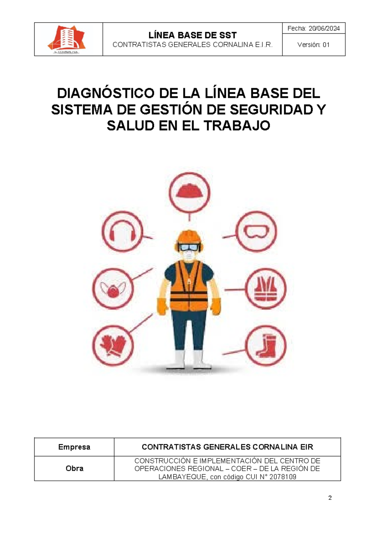 Formato DE Evaluacion DE Linea BASE SST - LÍNEA BASE DE SST ...