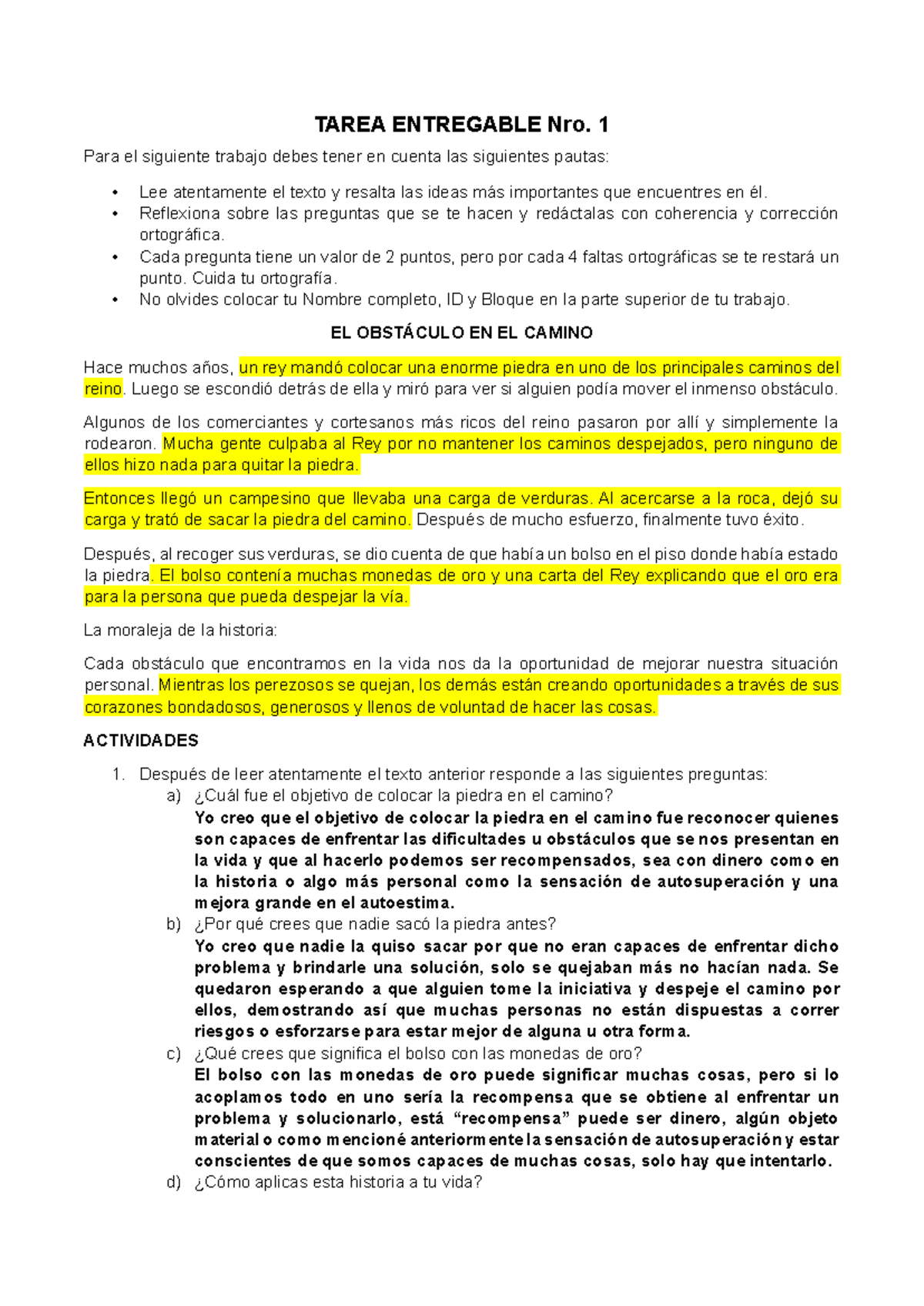 SPSU-867 Actividadentregable 001 - TAREA ENTREGABLE Nro. 1 Para el siguiente trabajo debes tener ...