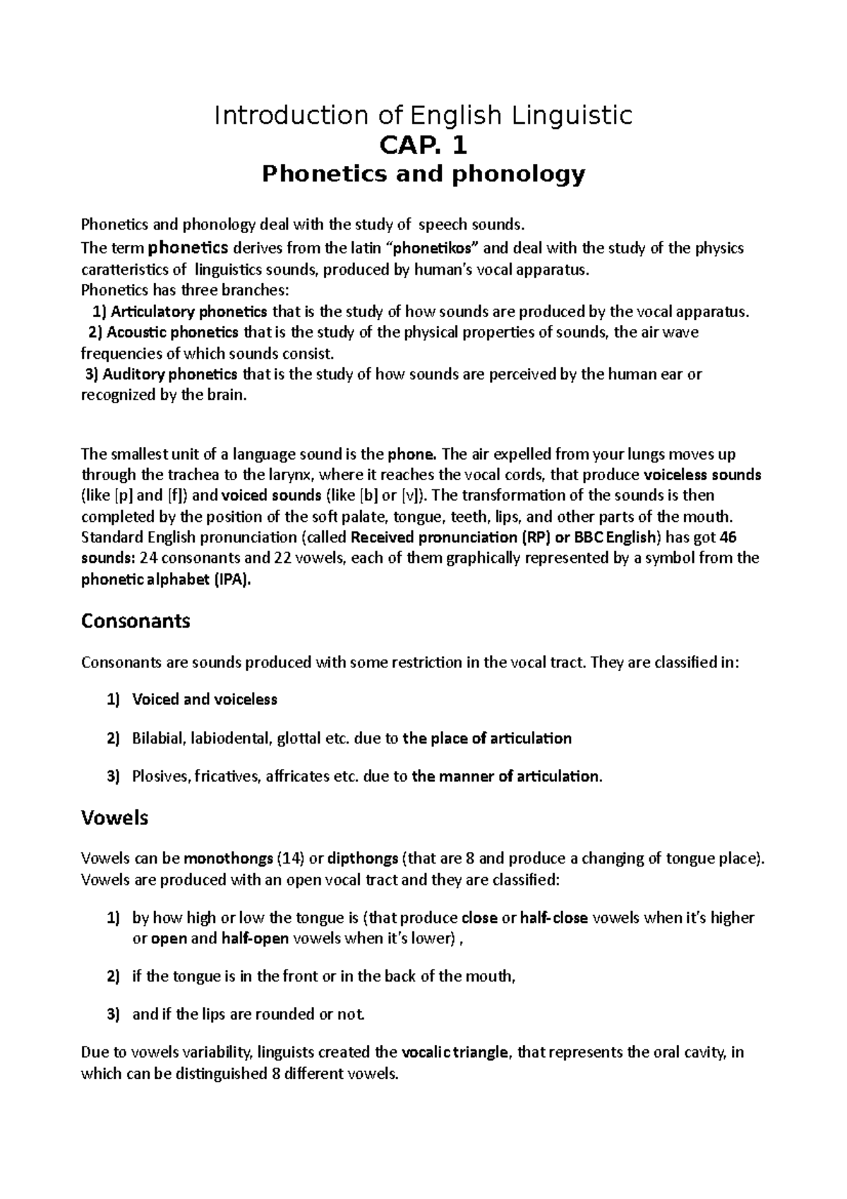 Introduction to english linguistics - Introduction of English ...