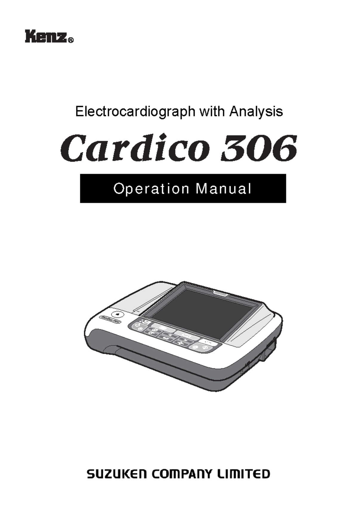 Cardico 306 Operation-Manual-ENG - Electrocardiograph with Analysis ...