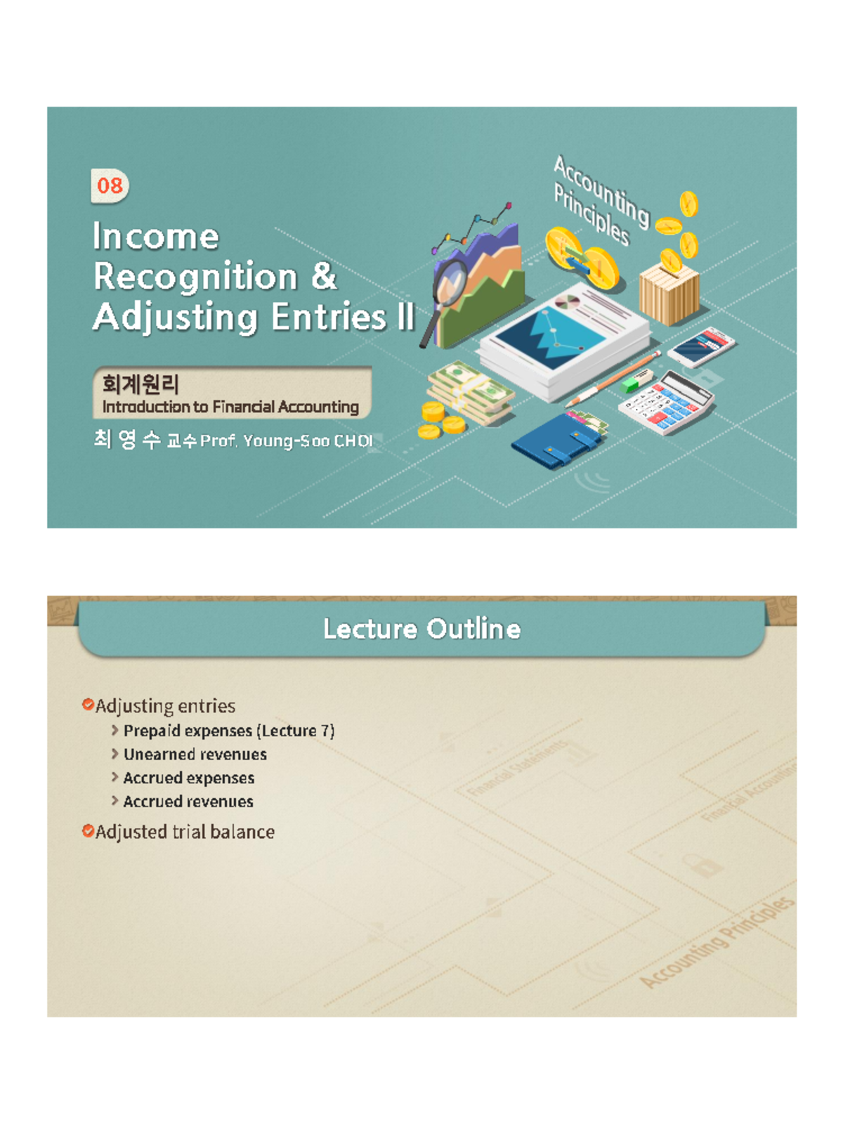 08 Income Recognition & Adjusting Entries II - 회계원리 Introduction to ...