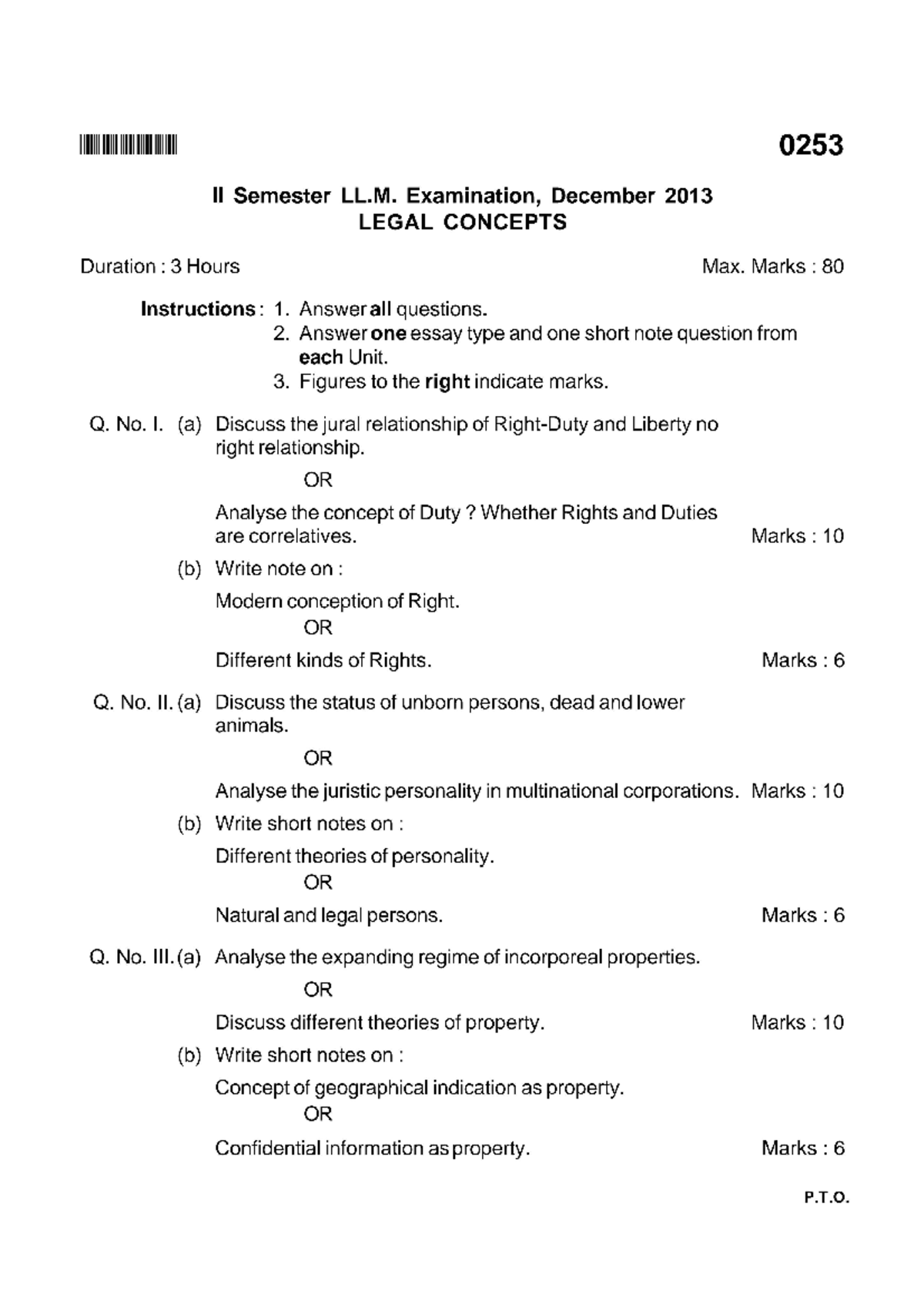 LC previous year QP - LLM - Studocu