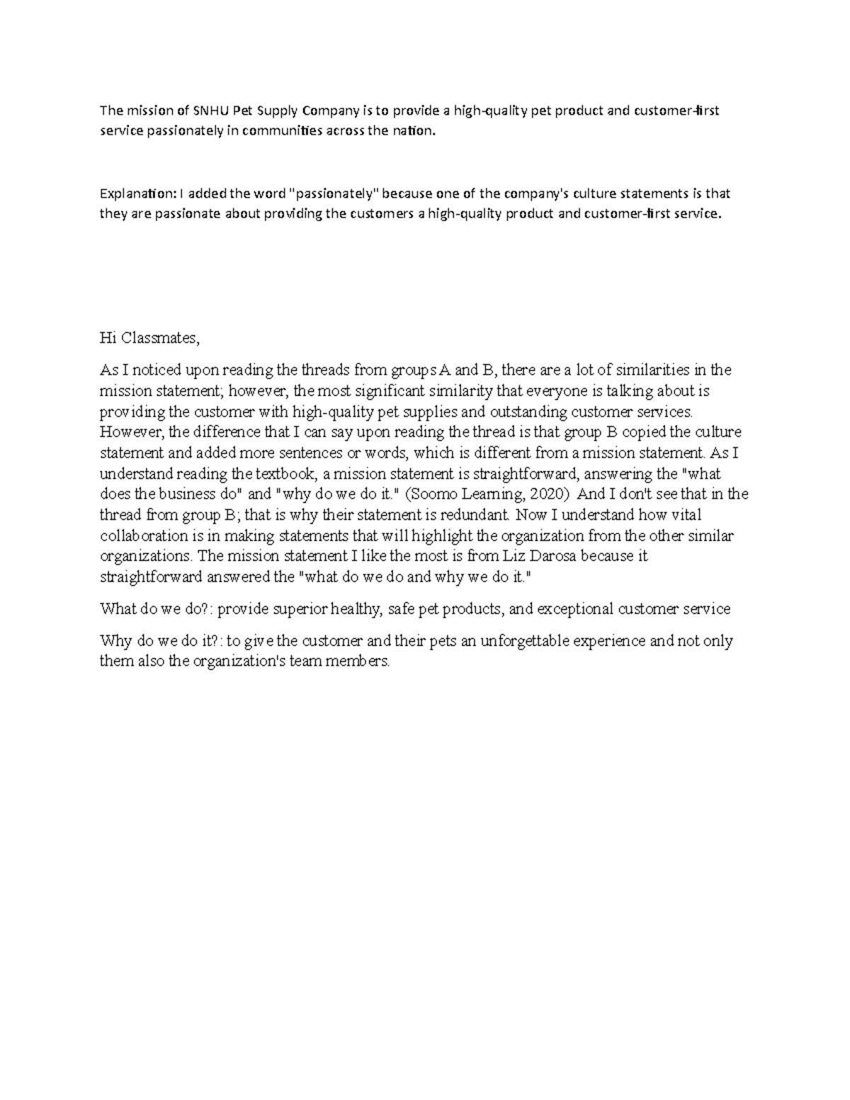 Culture statement - Please use a reference guide do not copy word by ...