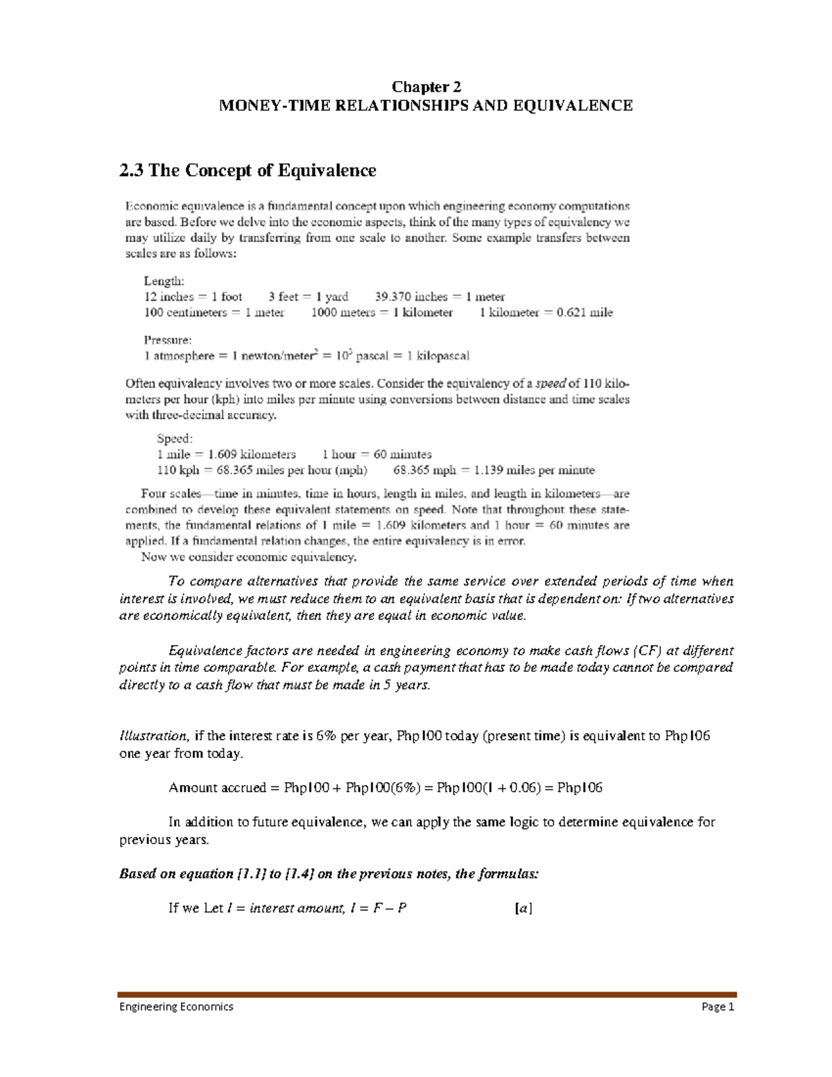 2 Money Time Relationship Class v3 - Engineering Economics Page 1 ...