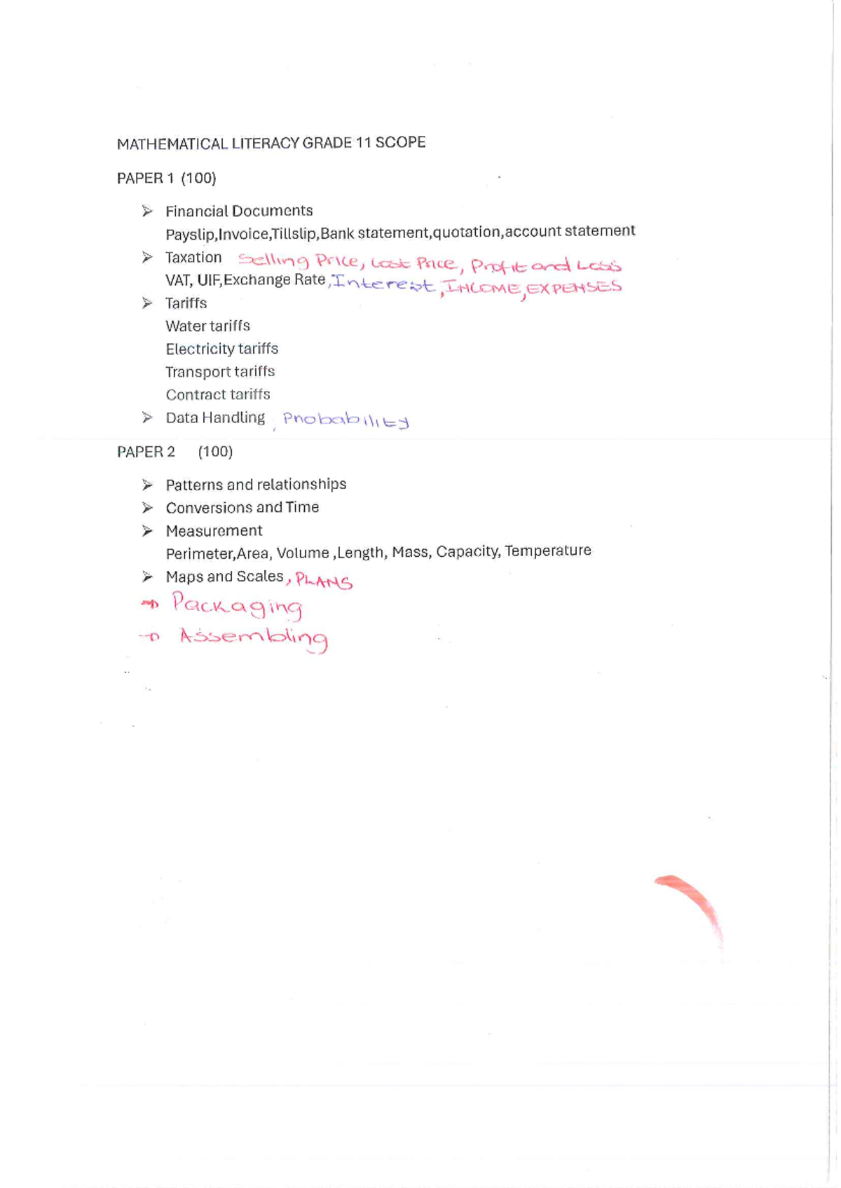 580ca3a39d2e41df2aa802ea6cb349d6 - MATHEMATICAL LITERACY GRADE 11 SCOPE ...