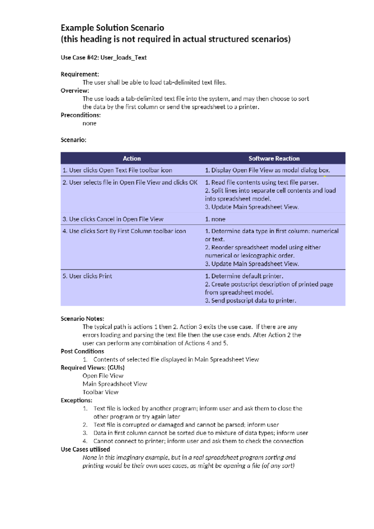 Tutorial 01 - Sample Solution Scenario for Task 2 - KIT206 KIT506 Software Design and ...
