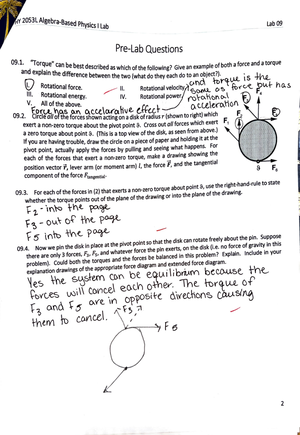 Lab 5 Acceleration and Force - .053L Algebra_::!3ased Physics I Lab Lab ...