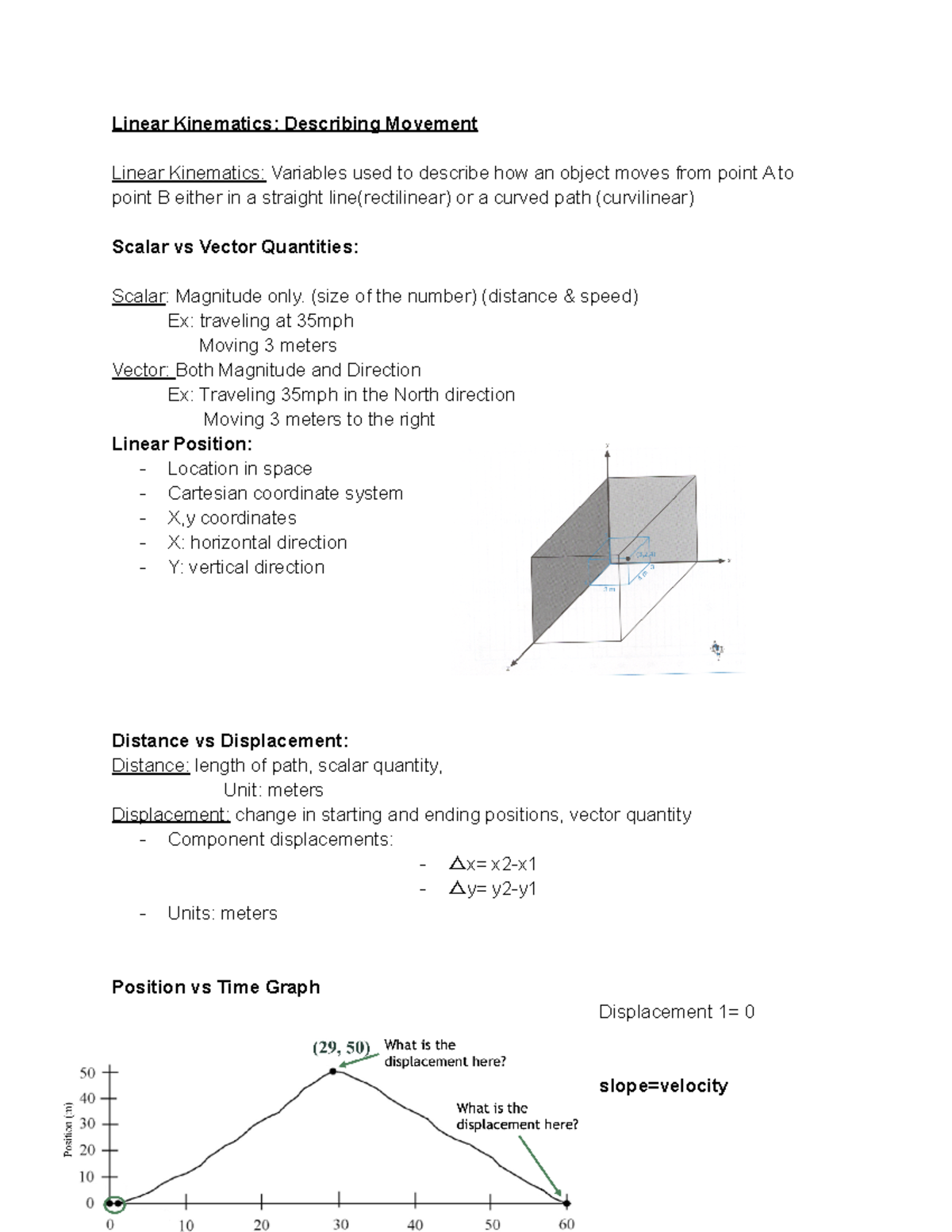 Linear Kinematics - Dr. Smith - Linear Kinematics: Describing Movement ...